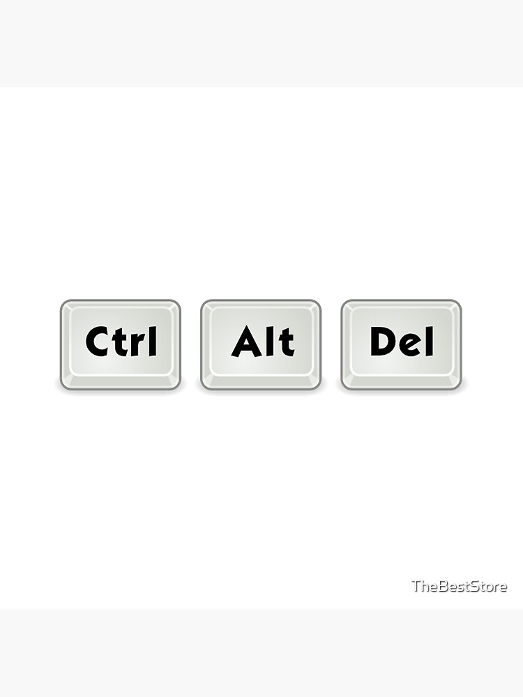 "Ctrl Alt Del Key" Poster for Sale by TheBestStore | Redbubble