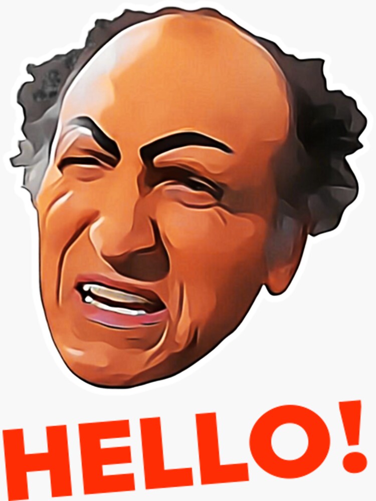 "90s Tv Uncle Leo HELLO Fan Art" Sticker for Sale by DustinBogisich ...