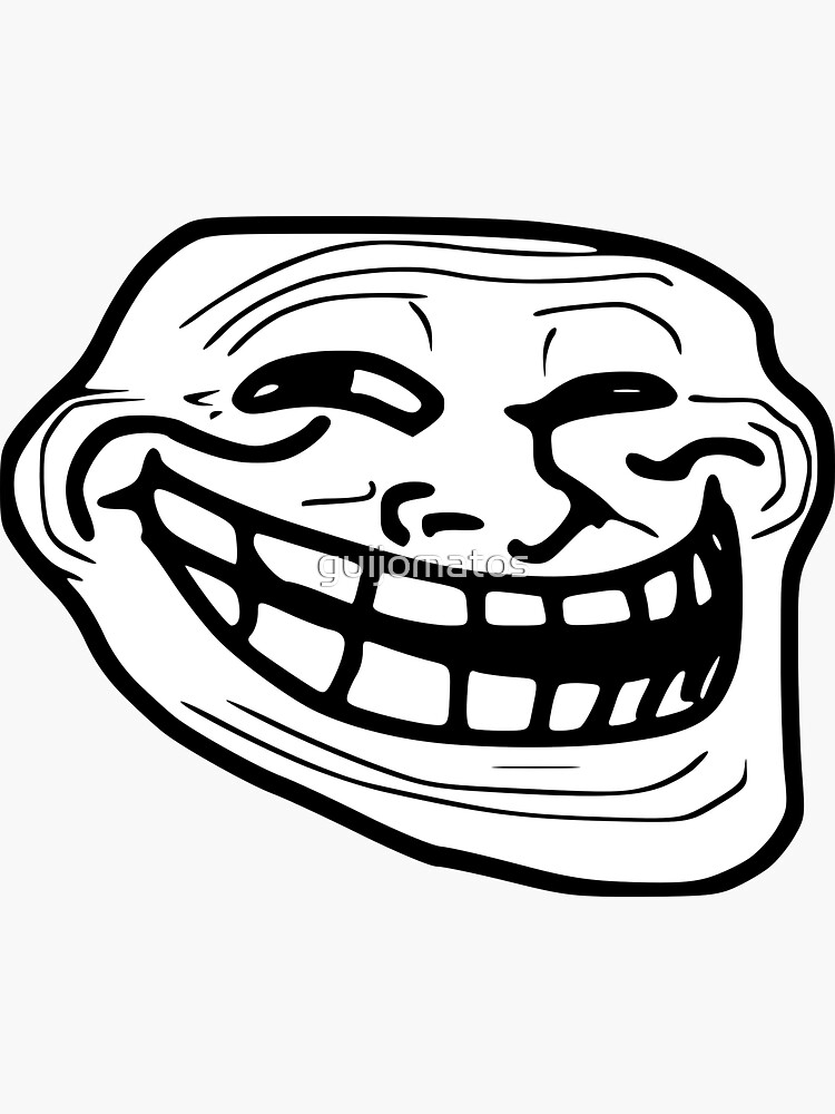 "Trol face" Sticker for Sale by guijomatos | Redbubble