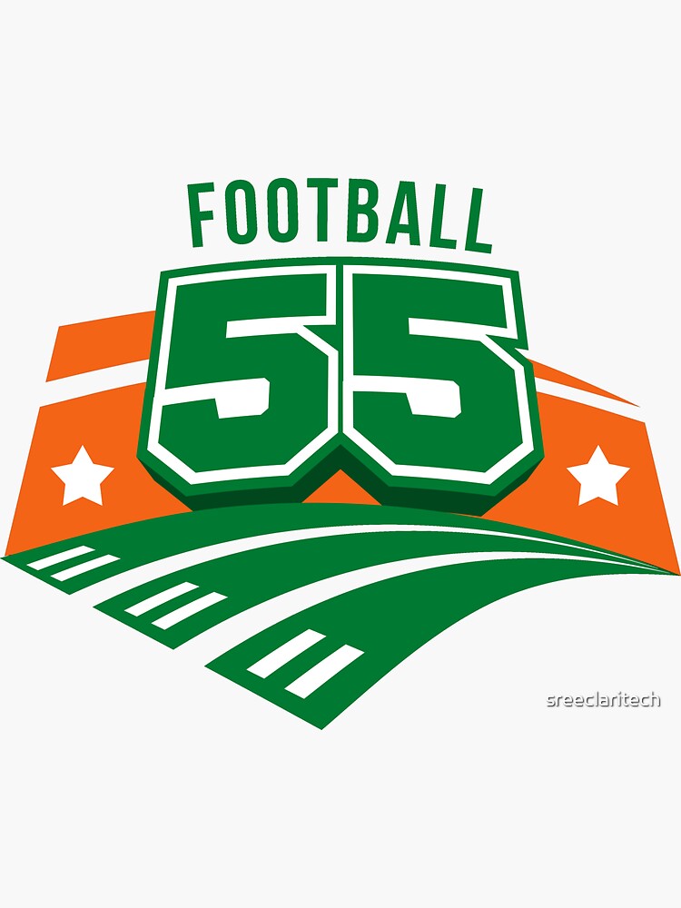 "football-55" Sticker by sreeclaritech | Redbubble