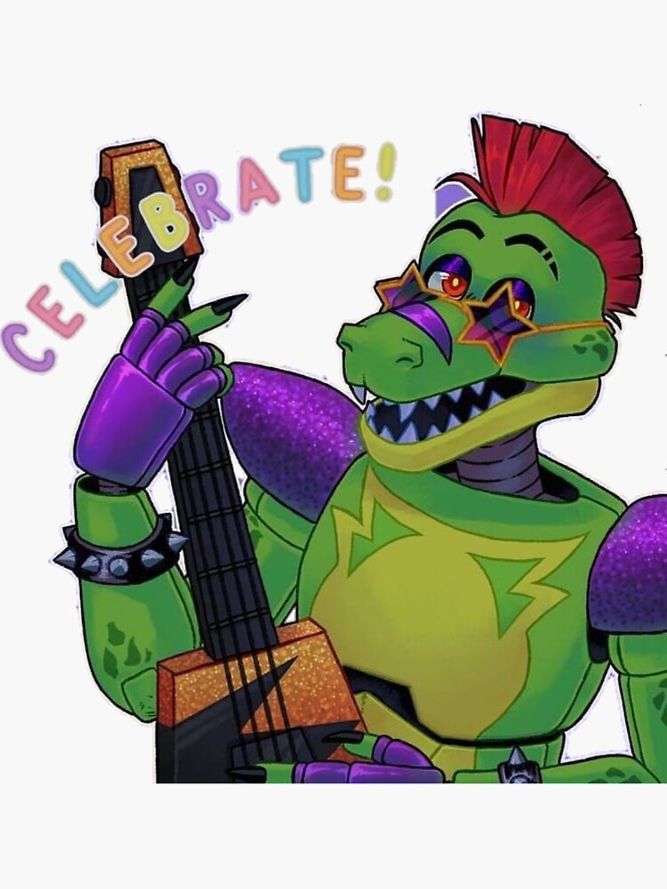 "Coolest Monty Gator Fnaf Montgomery Trending Design" Sticker for Sale ...