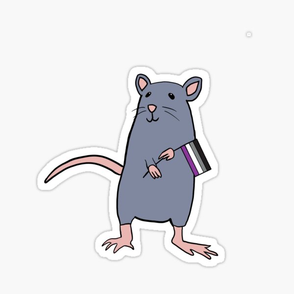 "Asexual pride rat" Sticker for Sale by jessayling | Redbubble