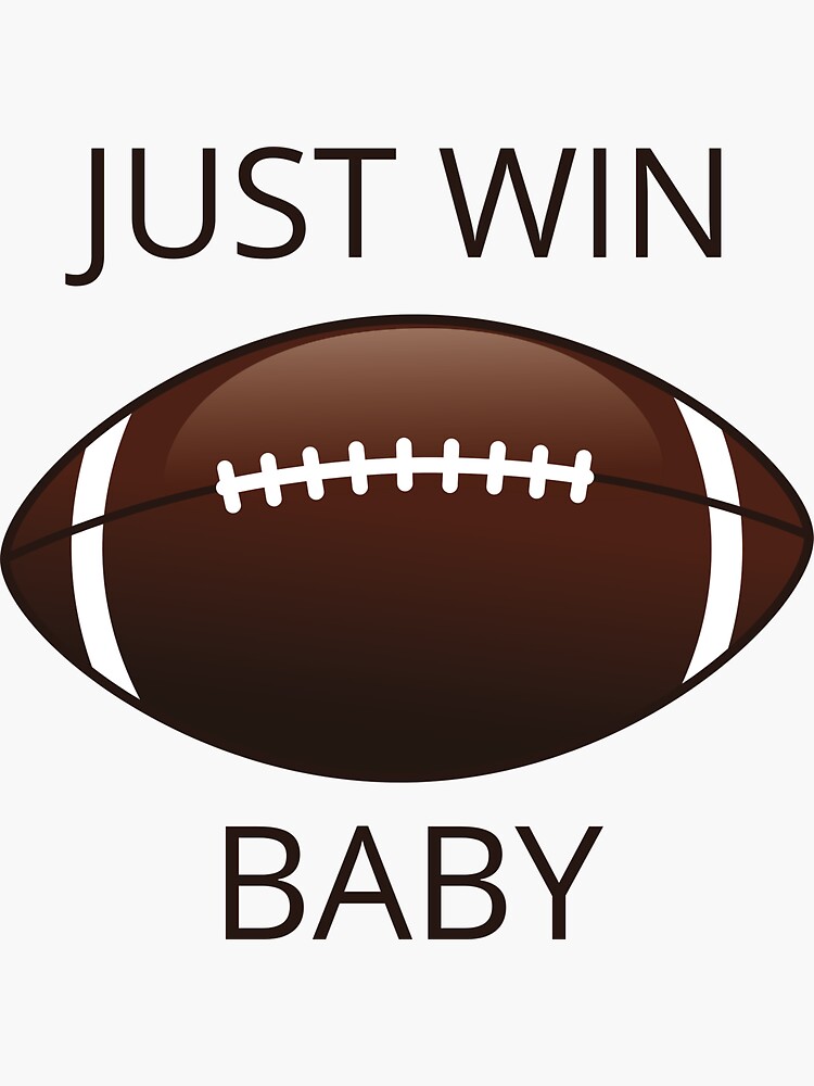 "Antonio Brown Just Win Baby" Sticker for Sale by ilyesmaestro | Redbubble