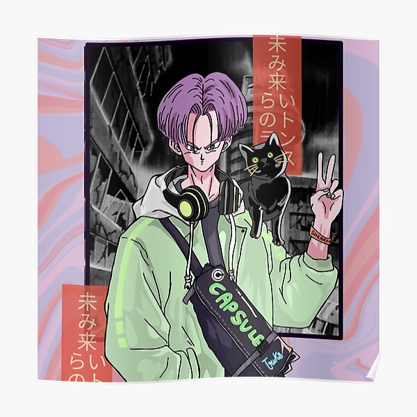 "Future Trunks" Poster for Sale by prillustrates | Redbubble