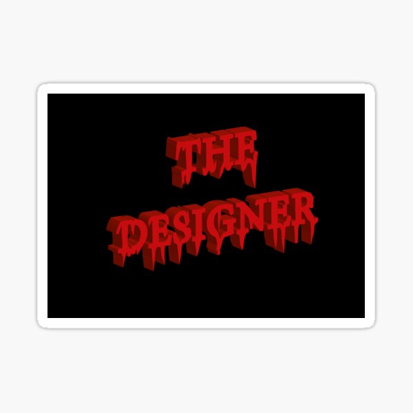 "blood design" Sticker by ECH-CHABLI | Redbubble