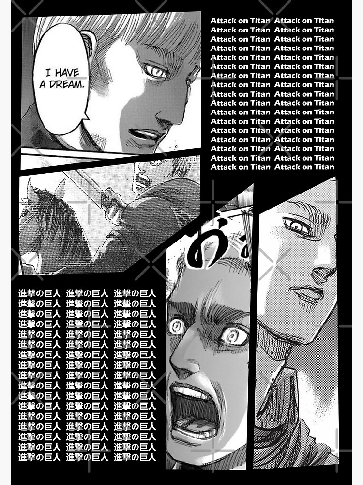 "Erwin Smith Attack on Titan Shingeki no Kyojin Manga Panel Design ...