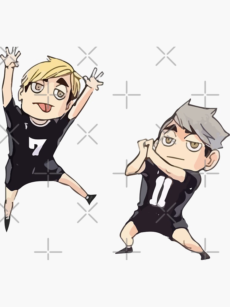 "Haikyuu!! - Osamu and Atsumu ( Miya Twins )" Sticker for Sale by ...