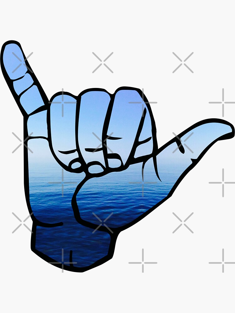 "Shaka" Sticker by MadEDesigns | Redbubble