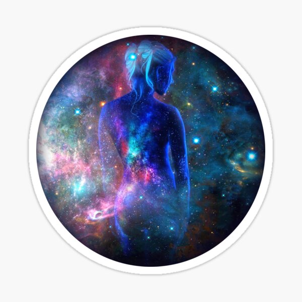"Galaxy girl" Sticker for Sale by vr-designs | Redbubble