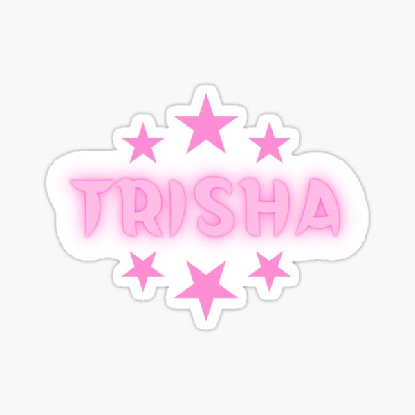 "Lovely Girl Named Trisha" Sticker for Sale by PatternsUp | Redbubble