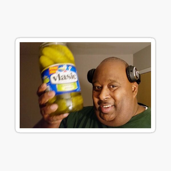 "Badlands chugs pickle jar" Sticker for Sale by sneakiestsquid0 | Redbubble