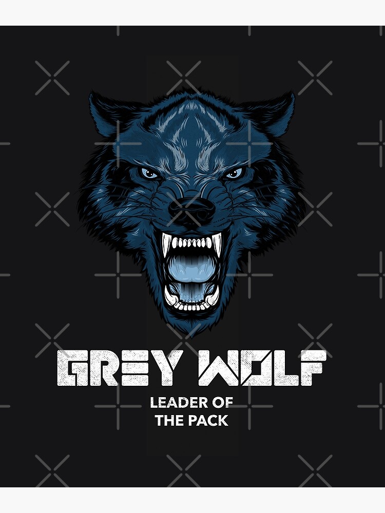 "Angry Grey Wolf - Leader of the pack" Poster for Sale by Darshan09 ...