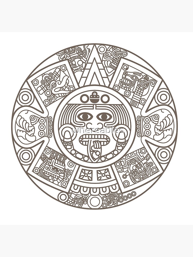 Lámina fotográfica «Círculo maya» de whereables | Redbubble