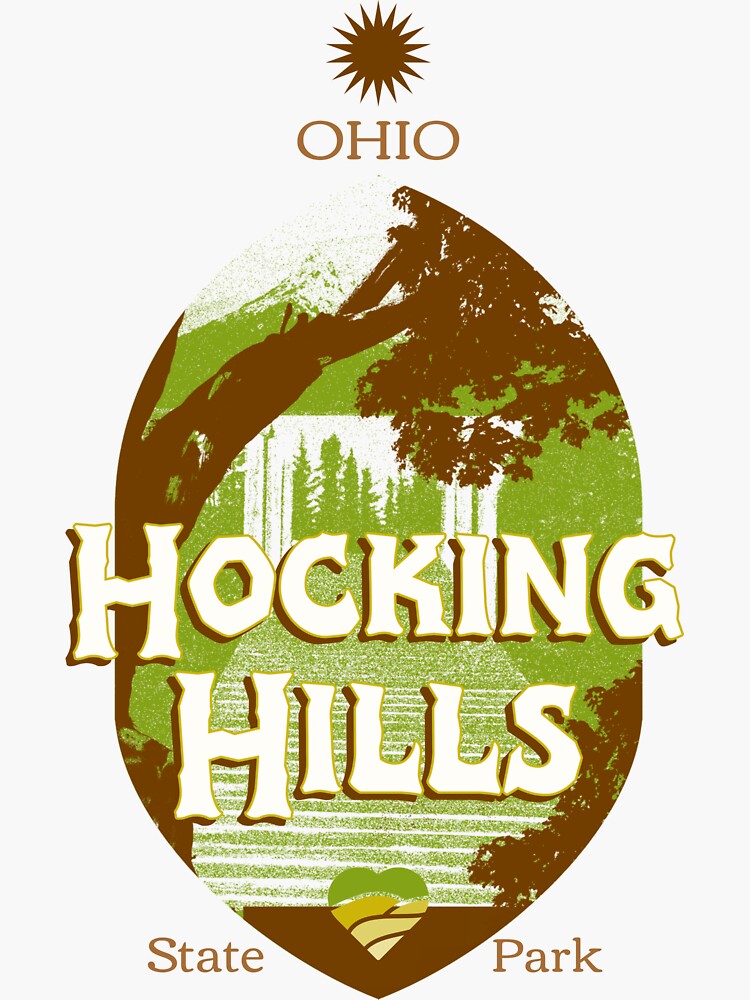 "Hocking Hills State Park" Sticker by ZestyMojo | Redbubble