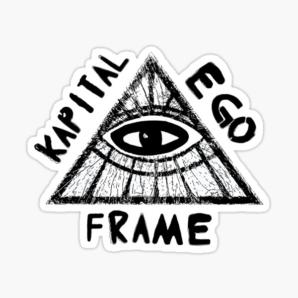 "Best Seller: Capital Ego Frame" Sticker for Sale by ThinkInkLAB ...