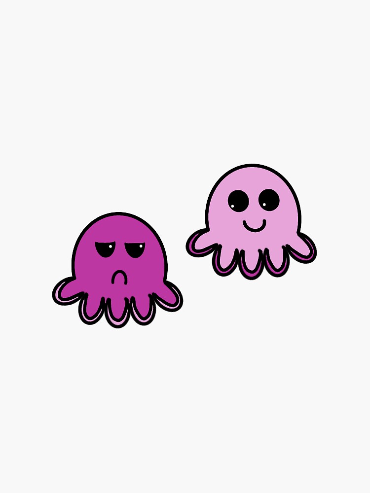 "Reversible Octopus" Sticker for Sale by Norasolvik | Redbubble