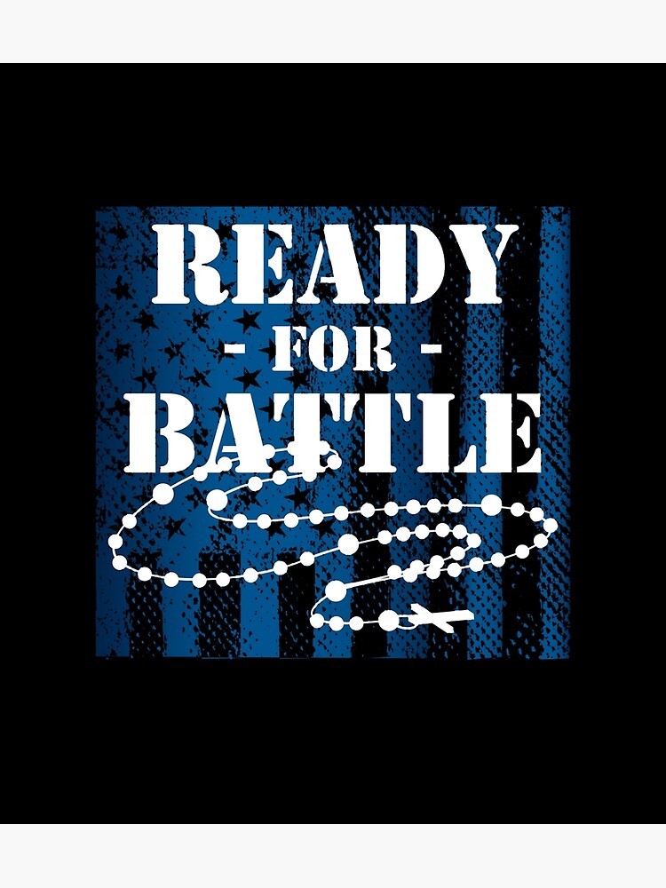 "Rosary Warrior Ready for Battle of Lepanto USA Catholic" Poster for ...