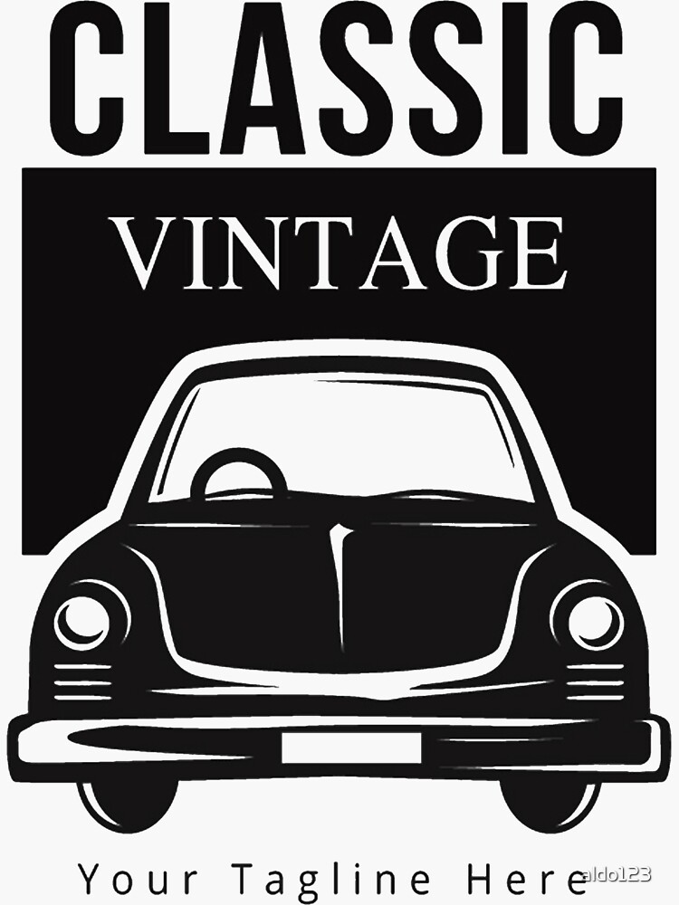 "Classic Vintage" Sticker by aldo123 | Redbubble