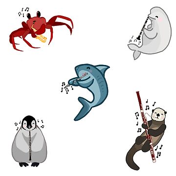 "Simple Animal Woodwinds Bundle " Sticker for Sale by Artstuffs121 ...