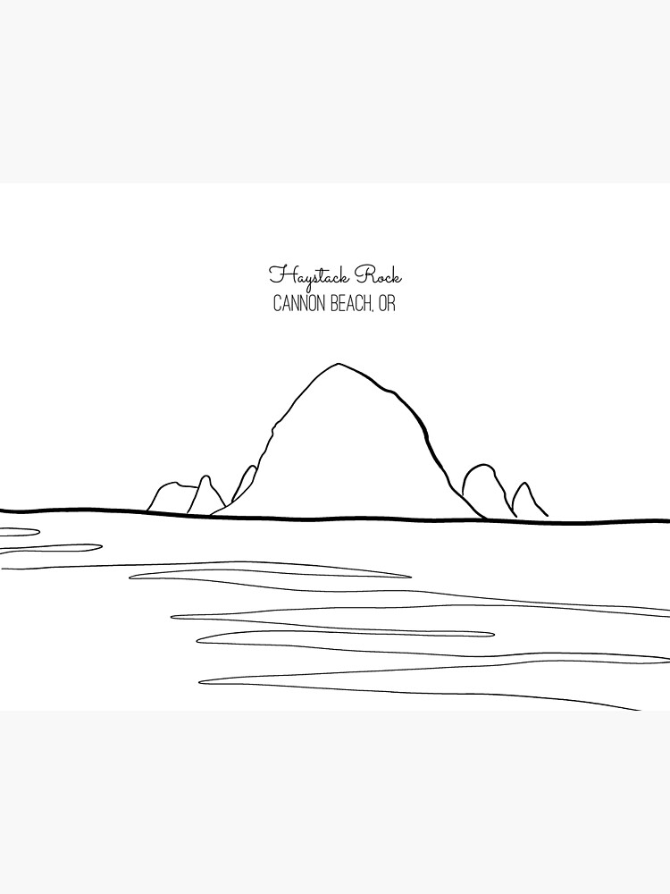"Haystack Rock Cannon Beach, OR" Poster for Sale by Stomping-ground ...