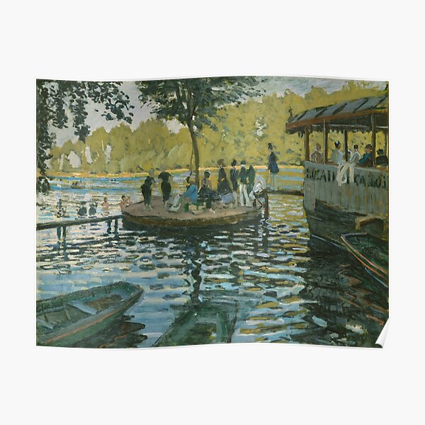 Poster « Bain à la Grenouillère de Claude Monet », par mosfunky | Redbubble