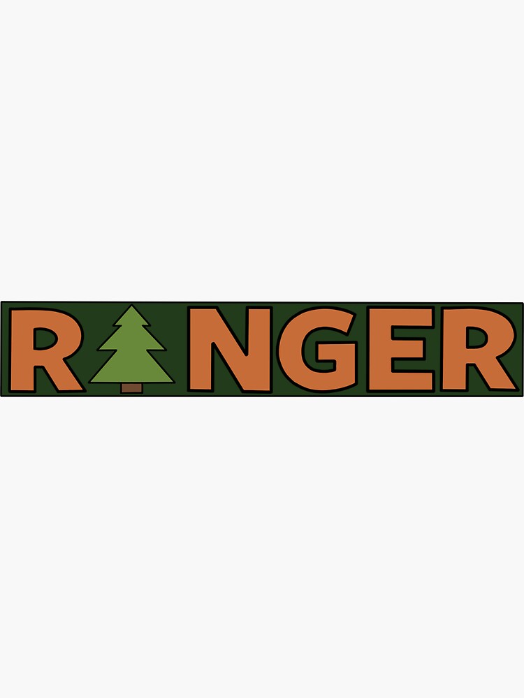 "Park Ranger, Forest Ranger" Sticker for Sale by ChromaCass | Redbubble