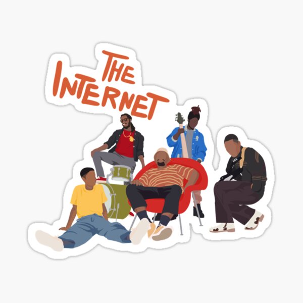 "Minimal The Internet " Sticker for Sale by ArtnBeats | Redbubble