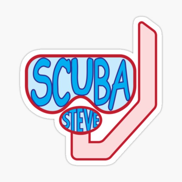 "Scuba Steve Scuba Steve " Sticker by ArtnBeats | Redbubble