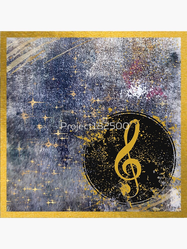 "Gold Music Note" Poster for Sale by Project182500 | Redbubble