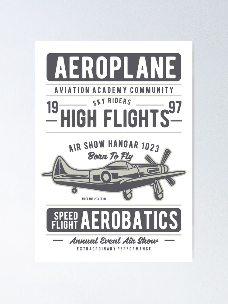 "Retro Air Show Poster" Poster by positiveimages | Redbubble