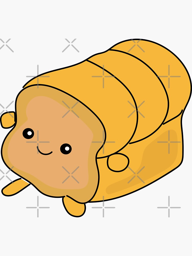 "cute kawaii toast" Sticker for Sale by arwaIB | Redbubble