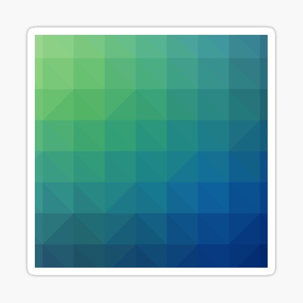"Green squares and triangles" Sticker for Sale by CoolWallpapers ...