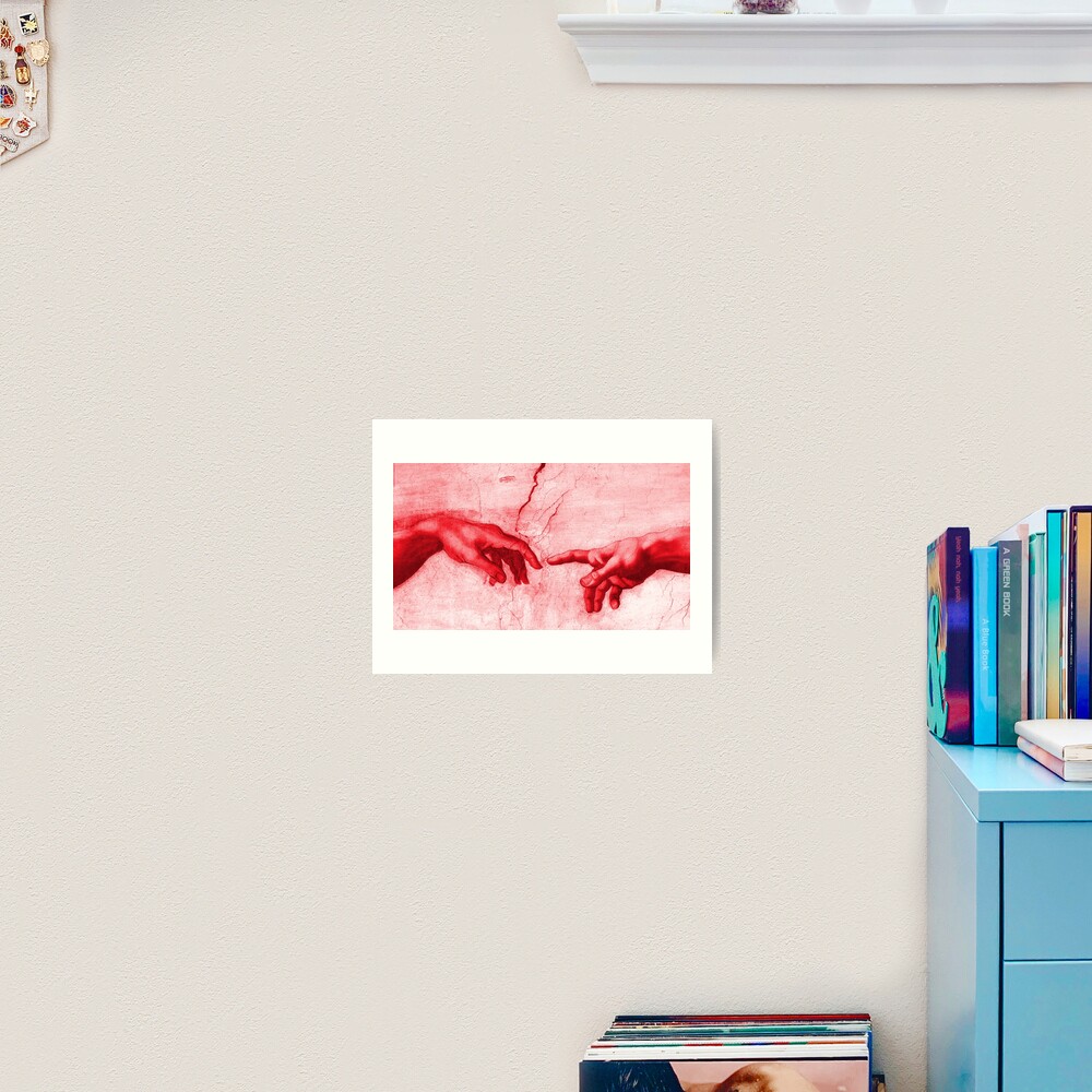 "Hand of God Michelangelo Painting" Art Print by EddieBalevo | Redbubble