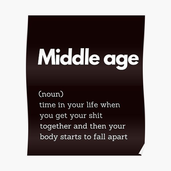 "Middle age dictionary definition design " Poster for Sale by DBECKY ...