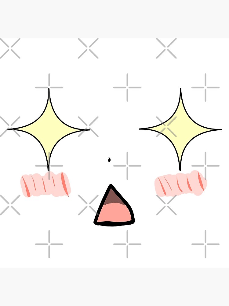 "Anime wow face amazed" Poster for Sale by Nyamelon | Redbubble