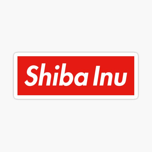 "Shiba Inu (SHIB)" Sticker for Sale by doodlemeuk | Redbubble