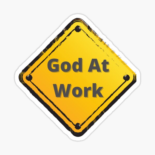 "God at Work Diamond Logo" Sticker by GruverSolutions | Redbubble