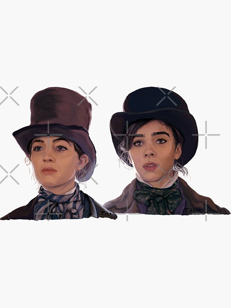 "Emisue - Sue Gilbert & Emily Dickinson " Sticker for Sale by rikiiart ...