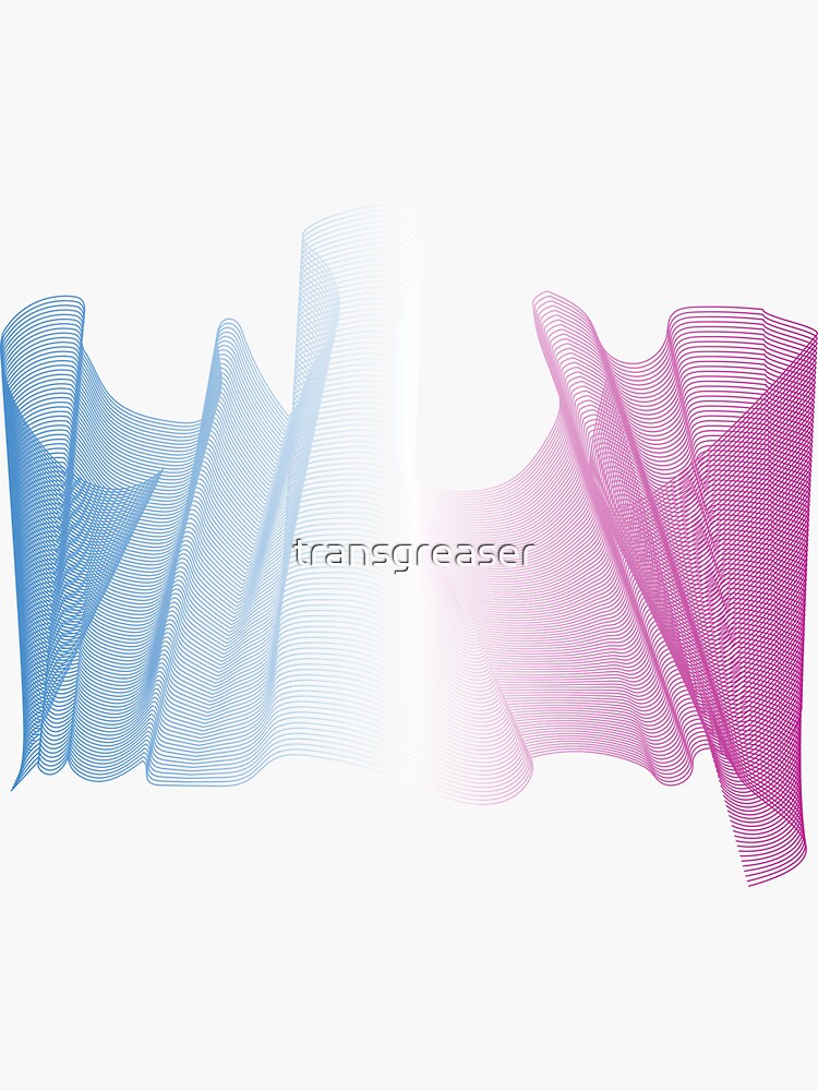 "Trans Warp" Sticker by transgreaser | Redbubble