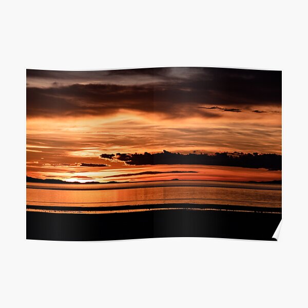 "Ocean Sunset" Poster for Sale by ManiState | Redbubble