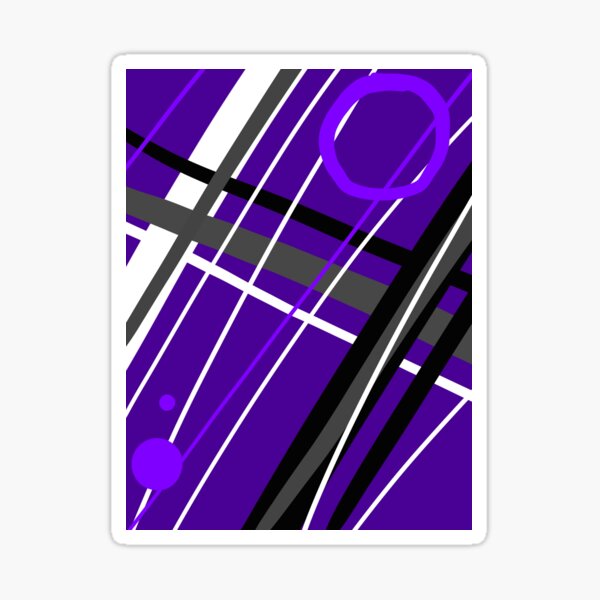 "Purple abstract painting" Sticker by Vitooka | Redbubble