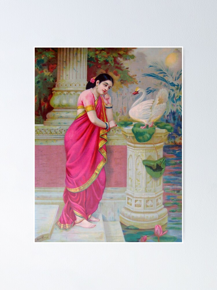 "Raja Ravi Varma's Hamsa Damayanthi" Poster by mosfunky | Redbubble