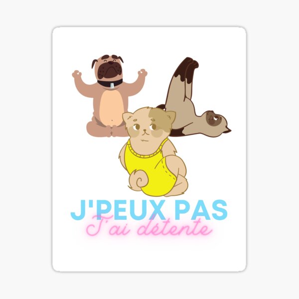 "No stress" Sticker for Sale by Runmpm | Redbubble