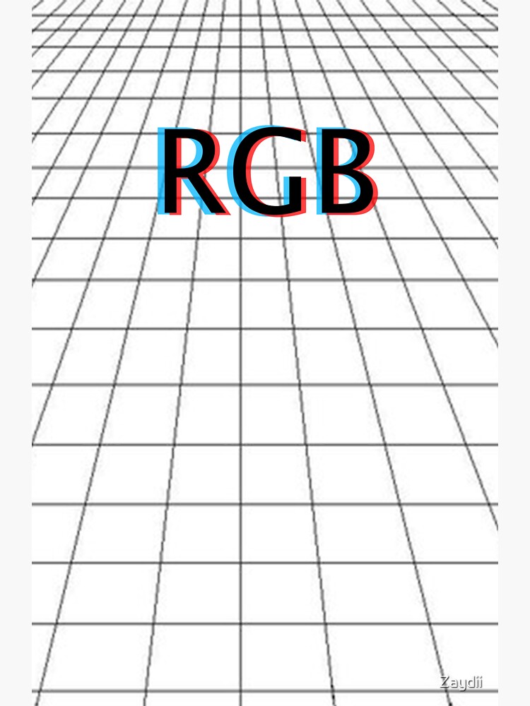 "RGB Split Design" Sticker for Sale by Zaydii | Redbubble