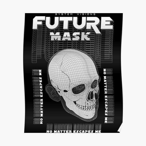 "Funny Programmer Time - skull the future or vice versa" Poster by ...