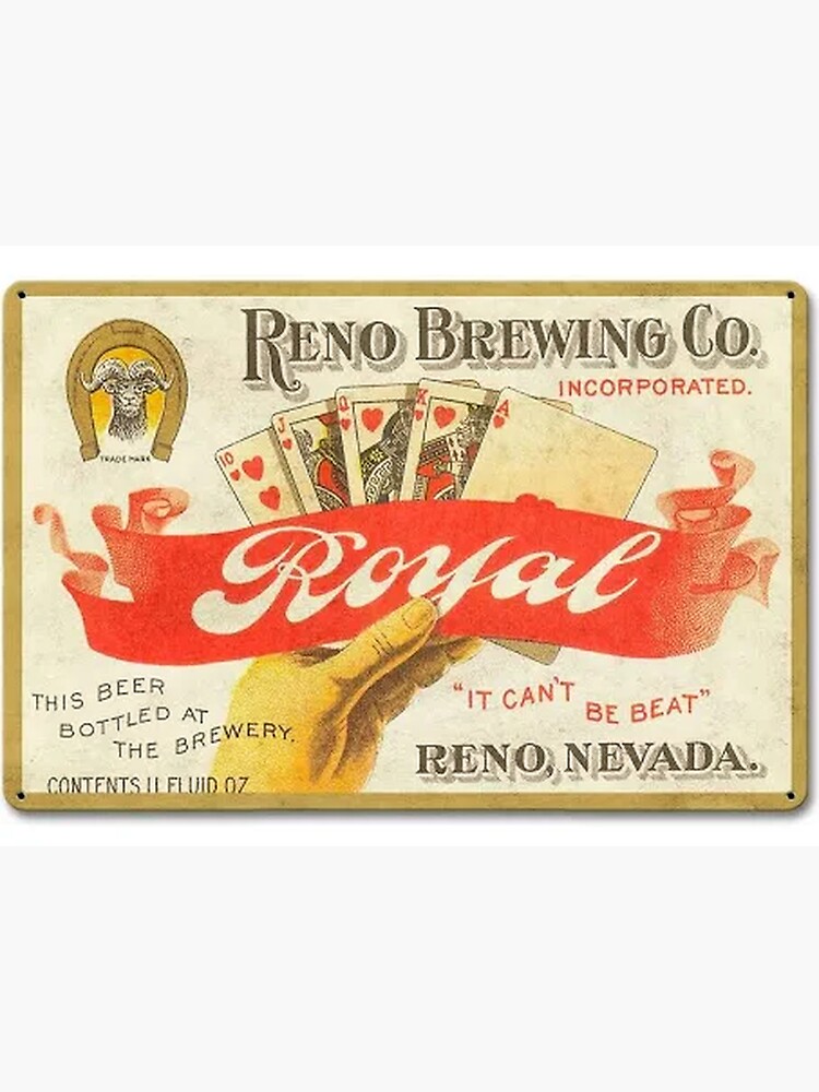 "Royal Flush Beer" Sticker for Sale by uniquenostalgia | Redbubble