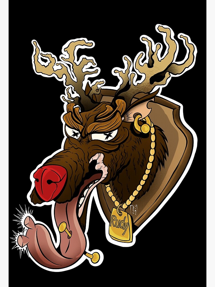 "Rudy Rednose" Poster for Sale by daTHEG | Redbubble