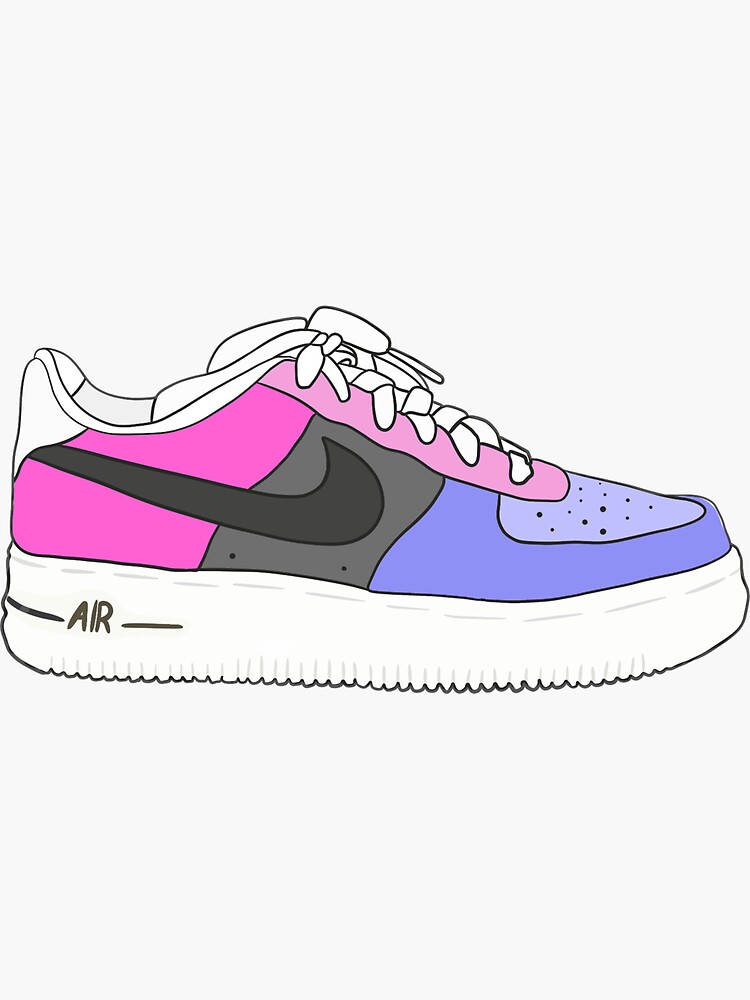 "subtle omnisexual pride AF1" Sticker by daniwillows | Redbubble