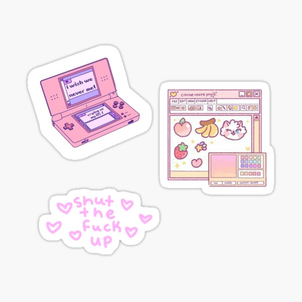 "Pink Pack 2" Sticker for Sale by marsartshop | Redbubble