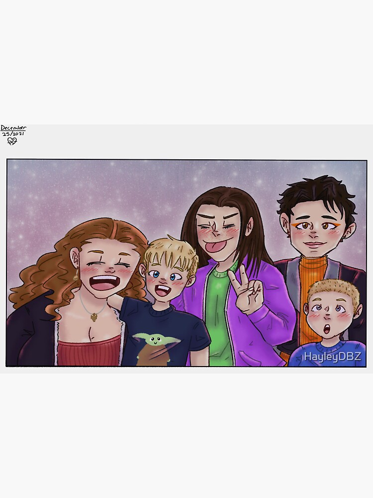 "my siblings !!" Sticker by HayleyDBZ | Redbubble